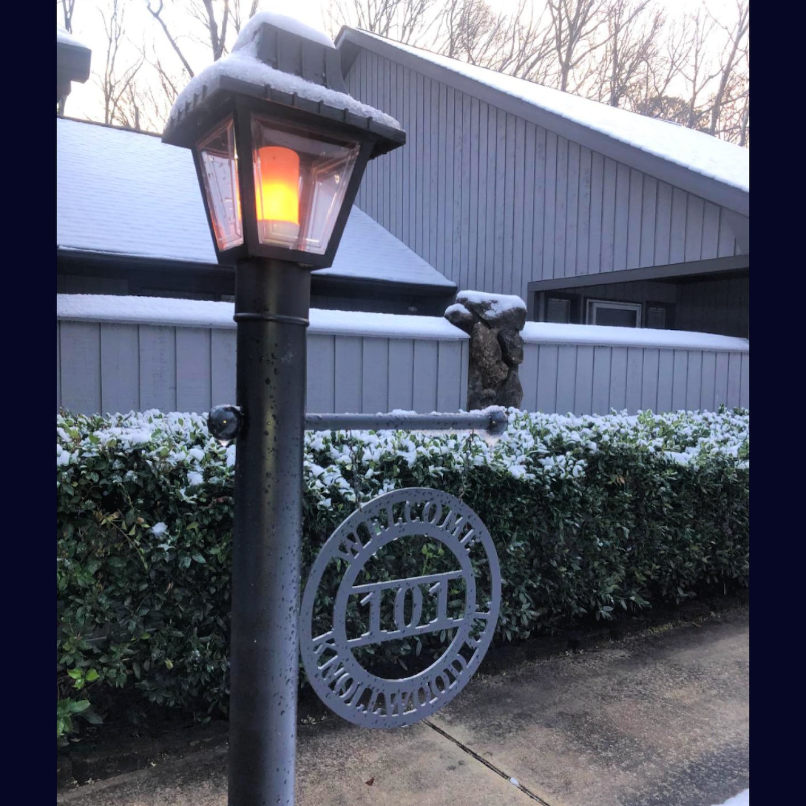 House Address Plaque w/ Street Name Personalized Lamp Post | Etsy