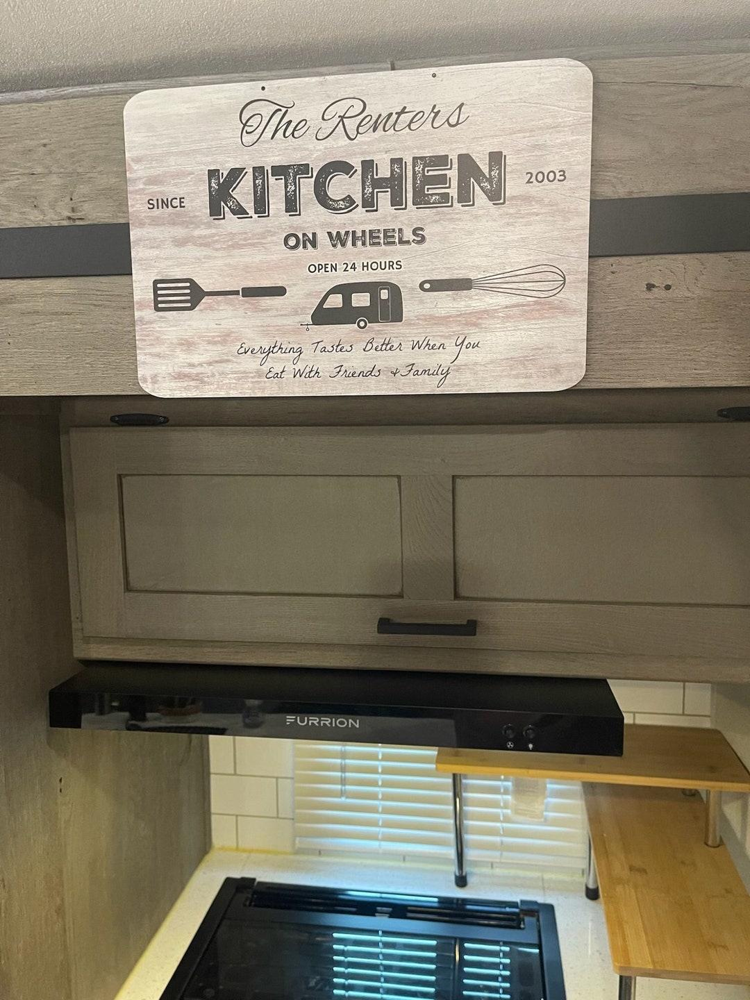 Camper Decor - Kitchen on Wheels Sign - Personalized Name & Established ...