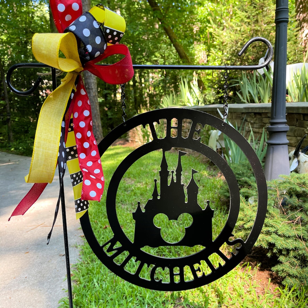 Mickey Castle Home Decor - Personalized Sign | Family Name, Address ...