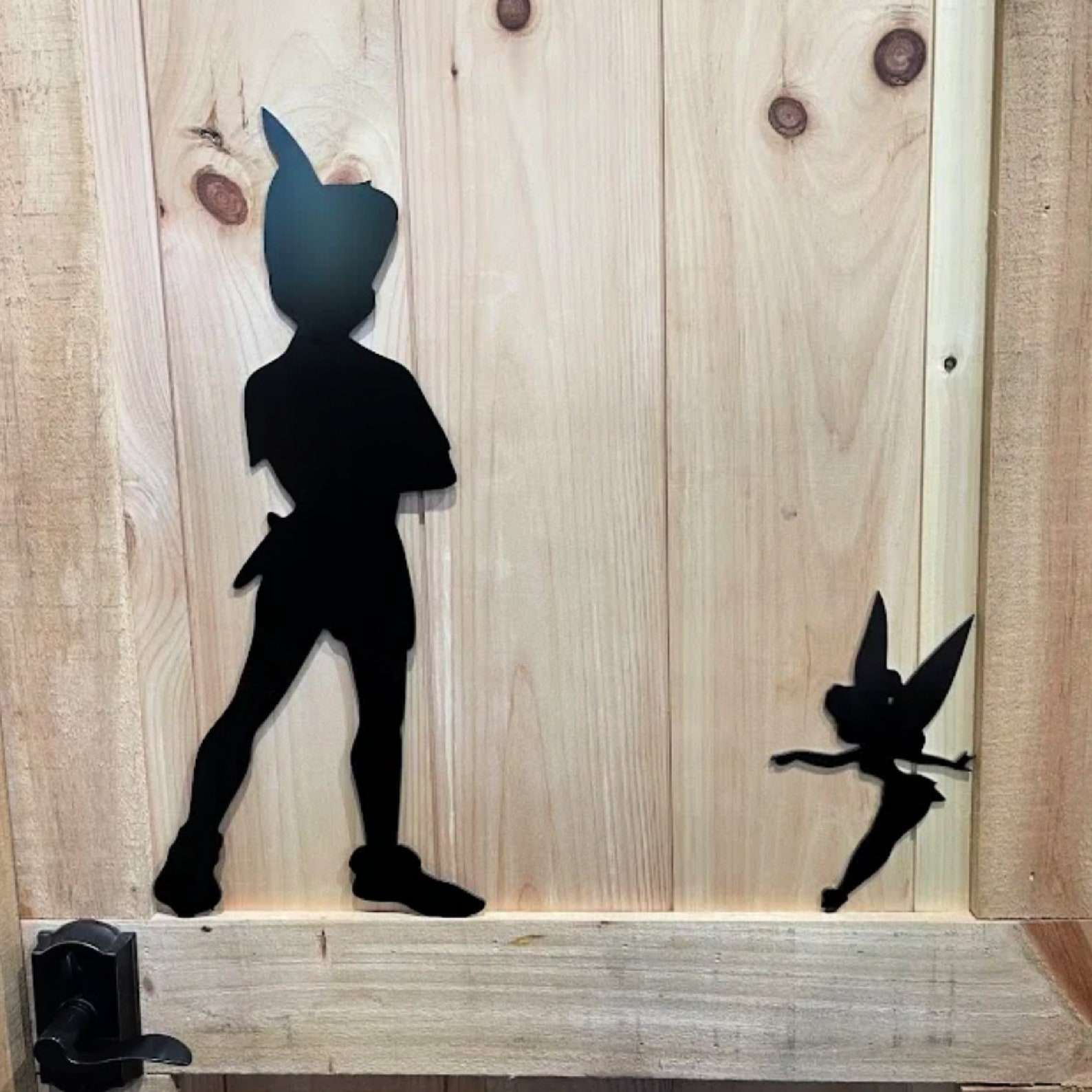Peter Pan & Tinkerbell Nursery Decor or Vacation Room Window Shadow ...