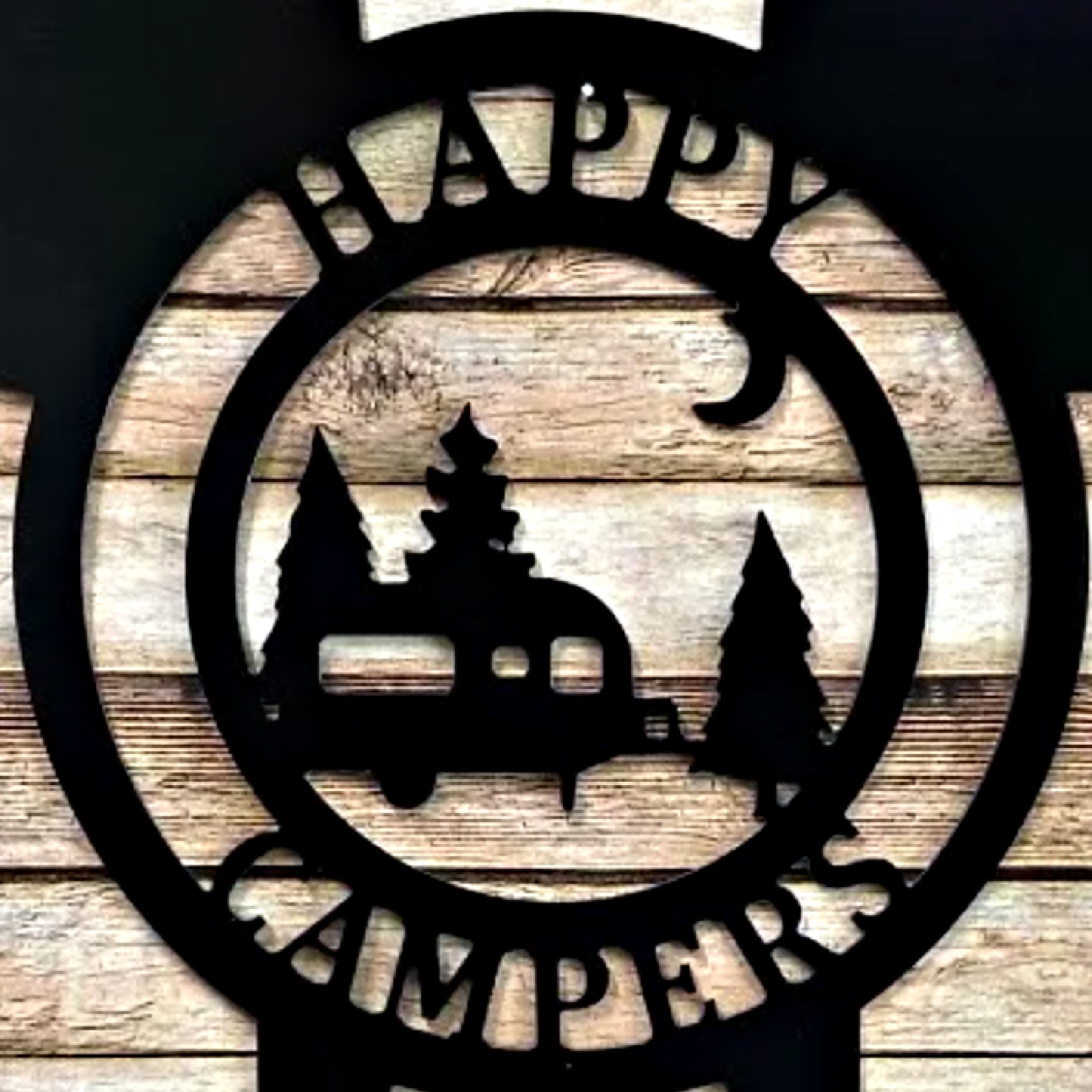 Happy Camper Mickey Mouse Inspired Yard Decor/sign Stakes - Etsy