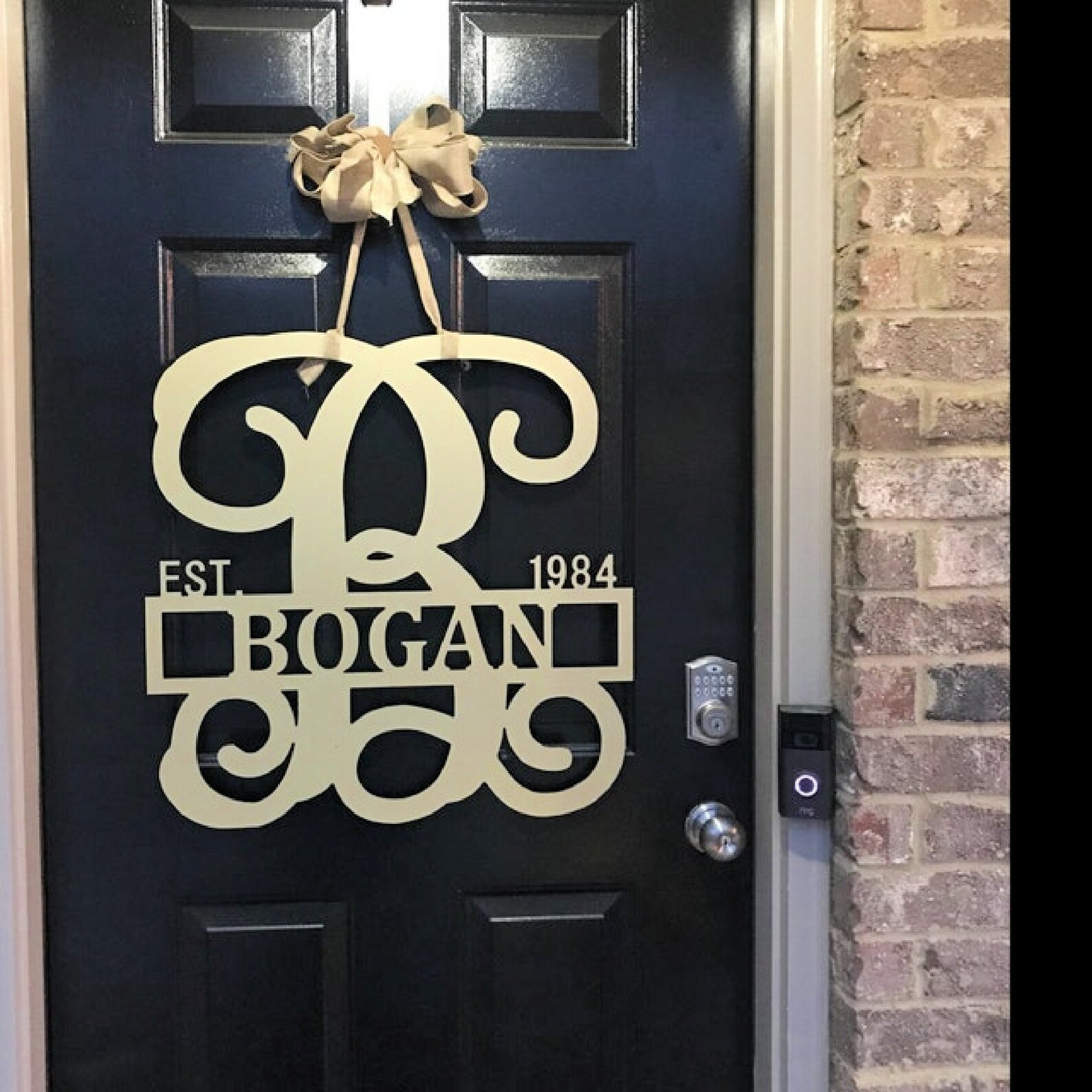 Split Letter Family Monogram - Christmas Gift Idea - Wall or Door ...