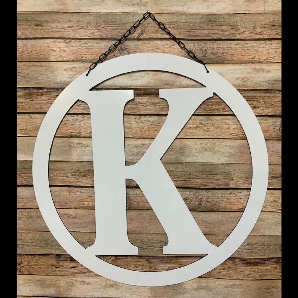 Single Letter Metal ACM Monogram Personalized Home Decor - Etsy