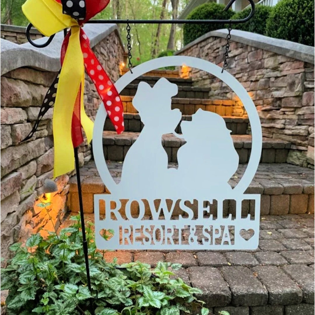 Lady and the Tramp - Inspired Hanging Welcome Address or Name Decor ...