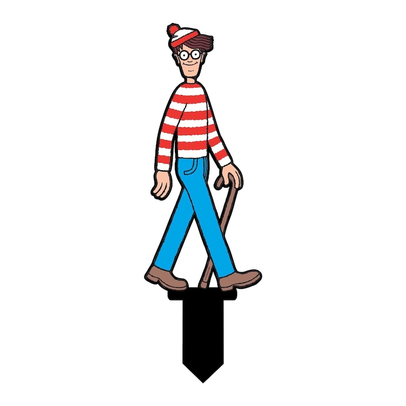 Where's Waldo Hidden Garden Gift Decor Planter Mulch Yard Sign Cartoon ...