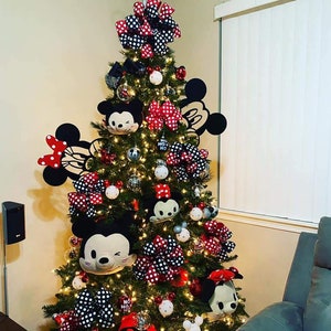 Mr Mouse & Miss Mouse Tree Topper | Peeking Christmas Tree Decor ...