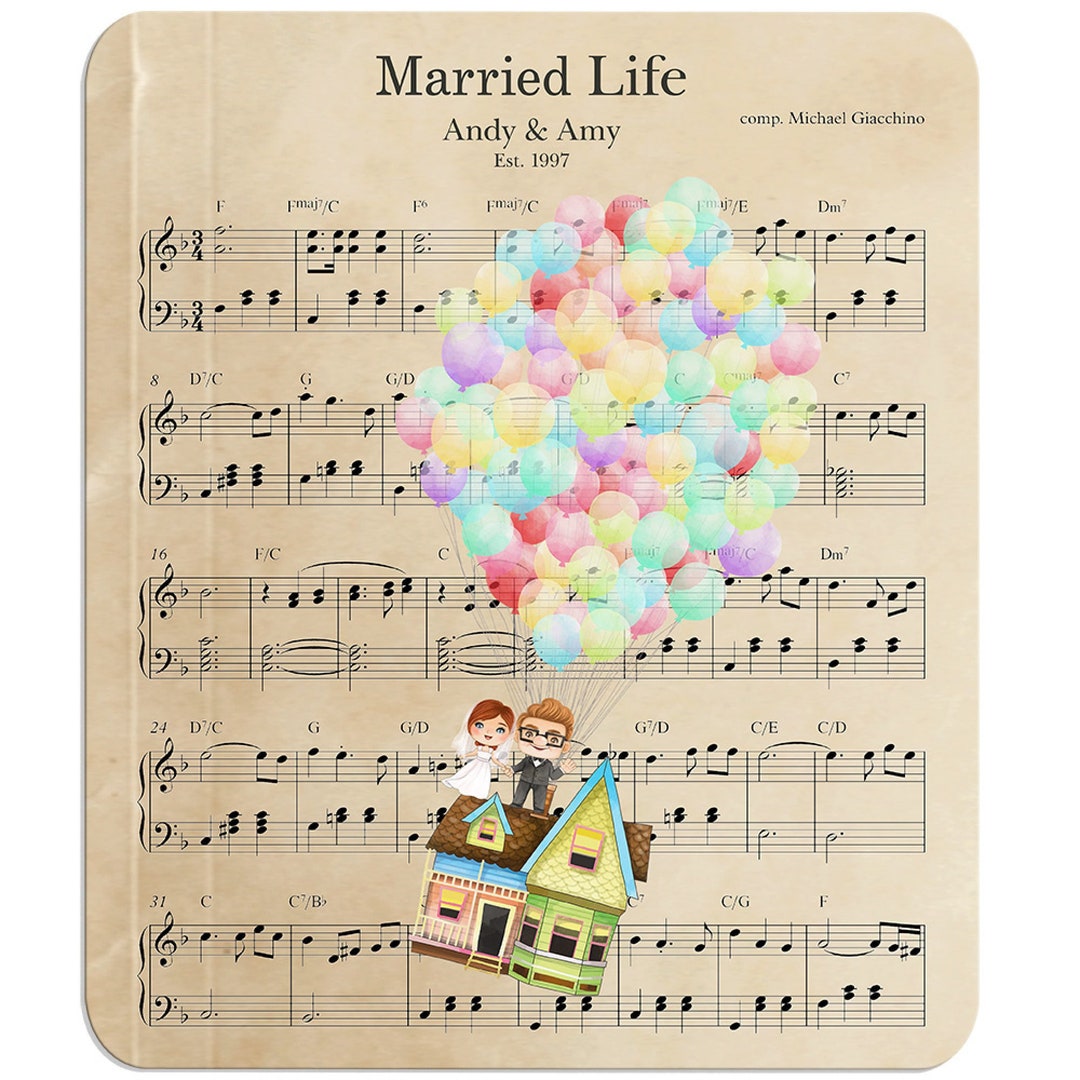 Up Movie Gifts - Wedding, Anniversary Decor - Husband and Wife Married ...