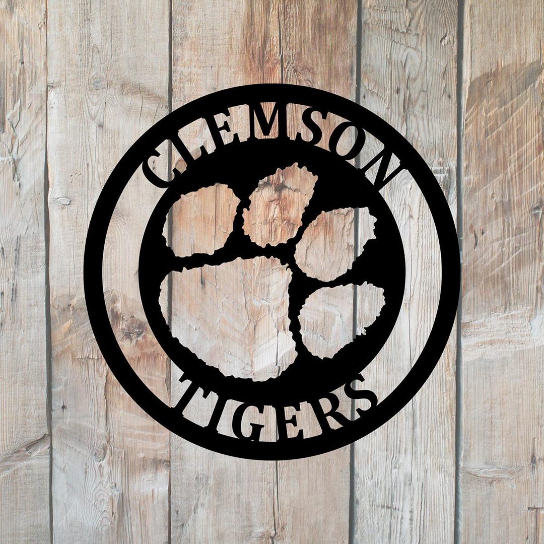 Clemson Tigers Sign / Sports Team Decor Personalized Address, Welcome ...