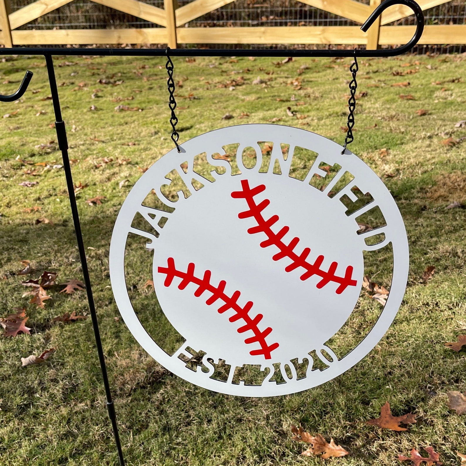 Baseball Personalized Yard Decor Family Field Name - Etsy