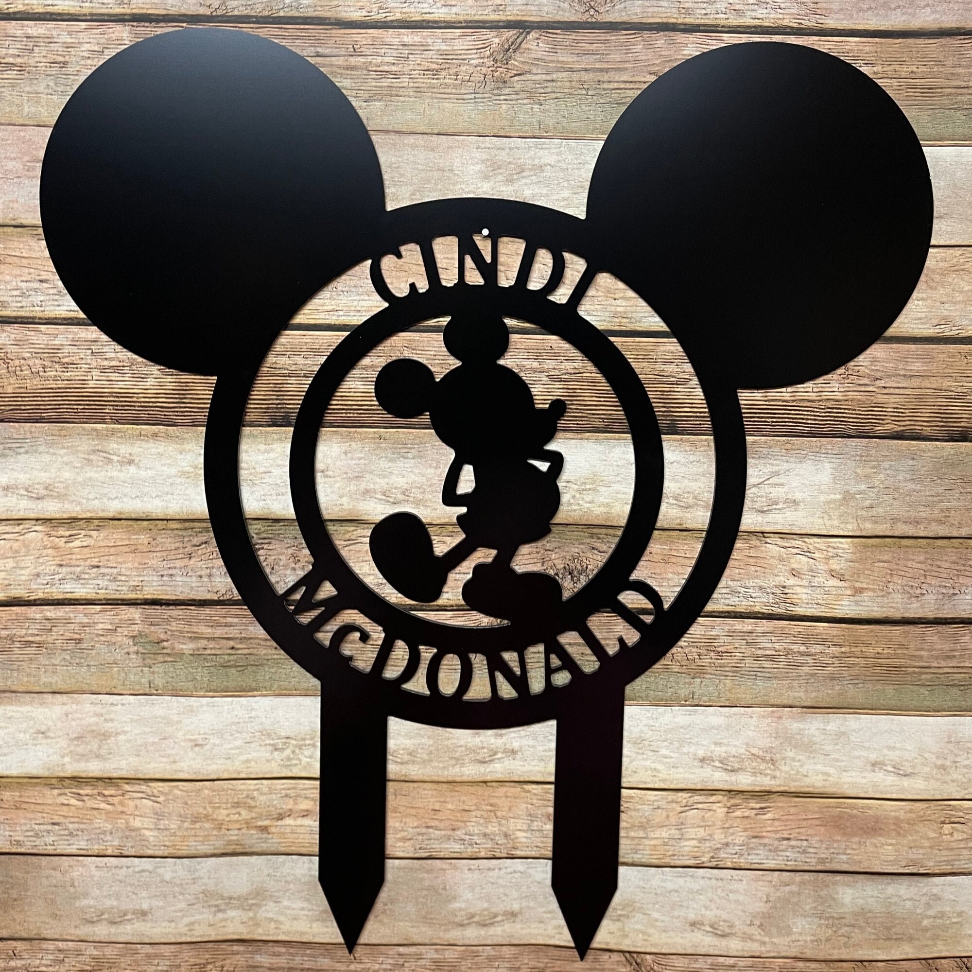 Mickey Mouse Address Signs Inspired Silhouette Character - Etsy