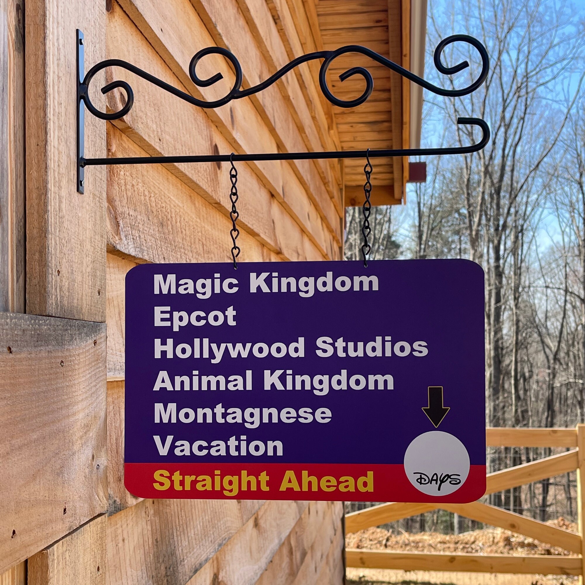 Disney World Sign Inspired Purple Personalized Direction - Etsy