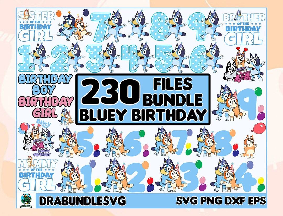 230 Bluey SVG Bundle, Bluey Cut Files for Cricut, Bluey Svg Clipart ...