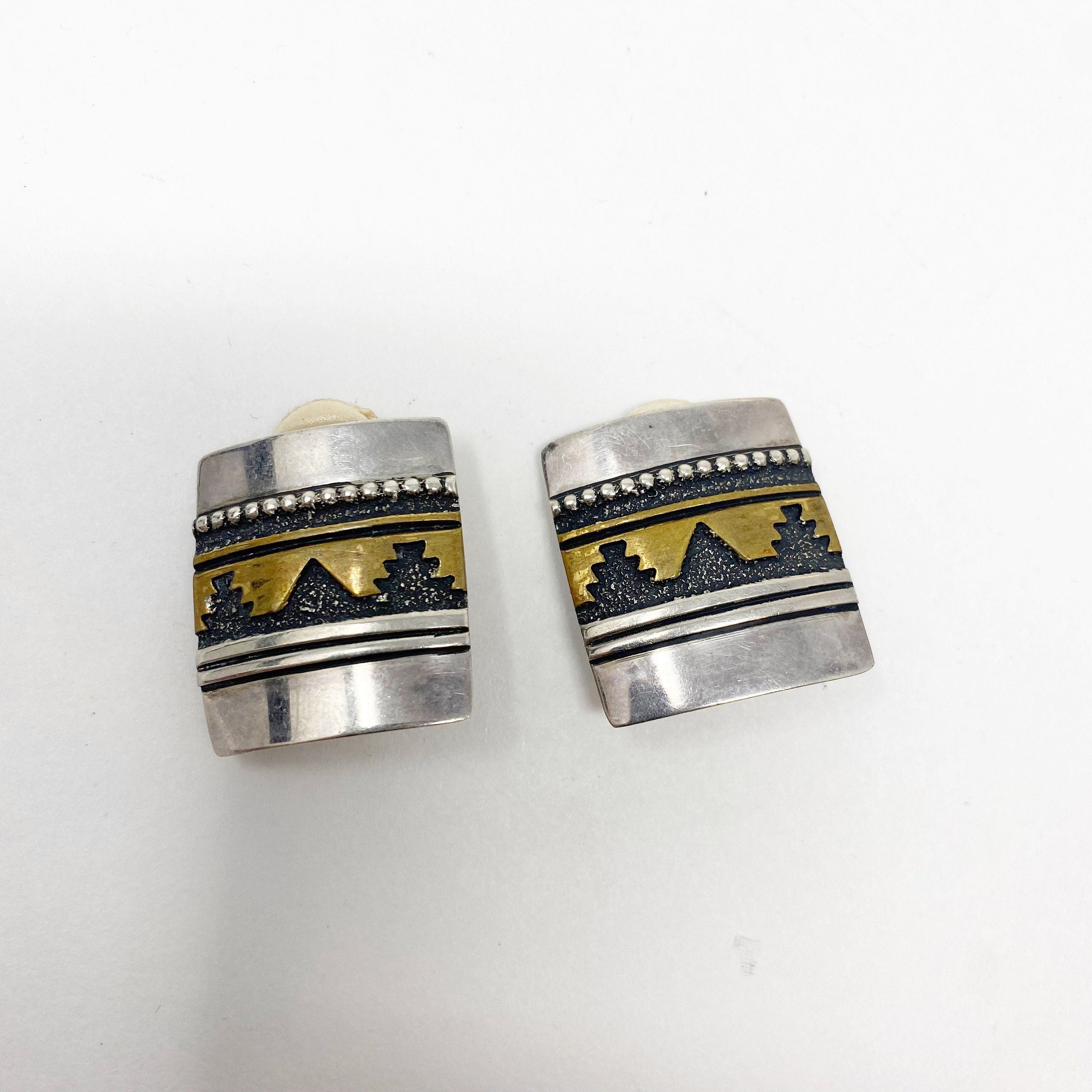 342 Vintage Thomas Singer Navajo Gold and Sterling Silver - Etsy UK