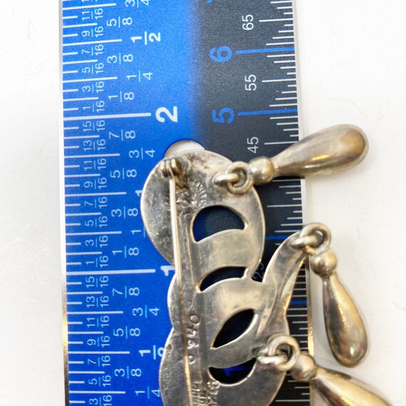 217 Vintage Margot de Taxco 5740 sterling silver tear… - Gem