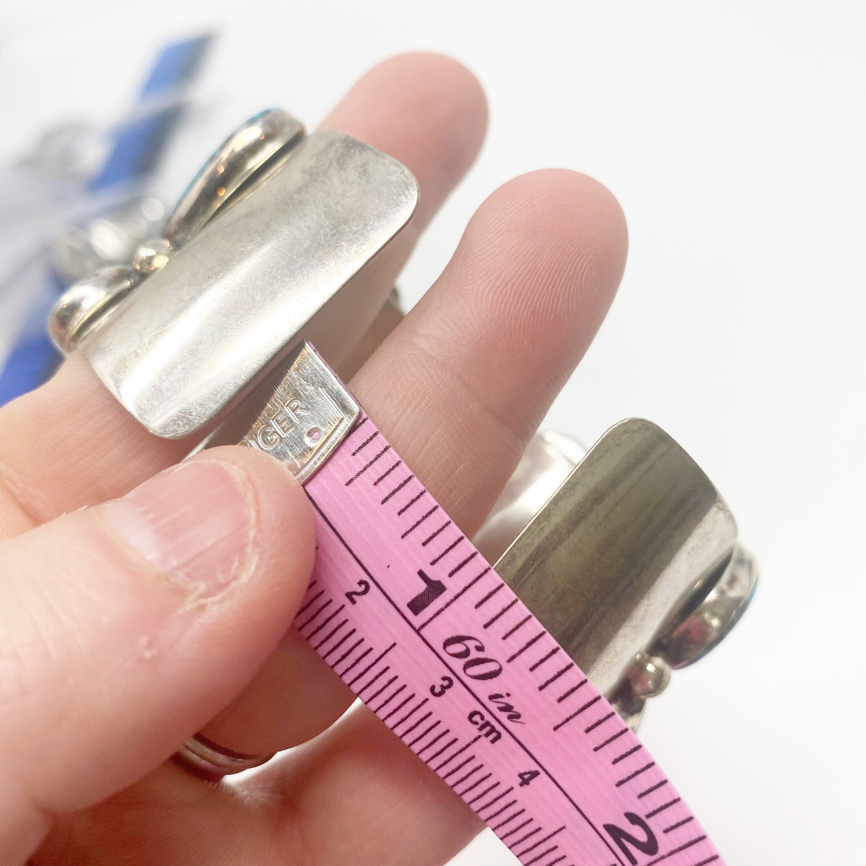 635 Nakai Navajo BB Turquoise Silver Cuff Bracelet Native American - Etsy