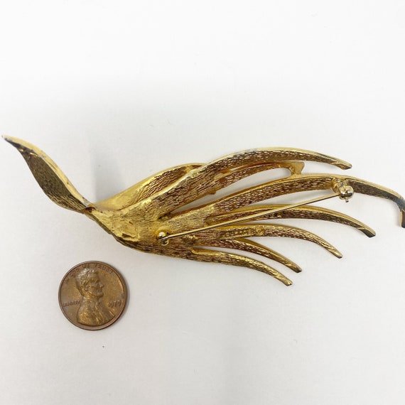 470 Vintage Marcel Boucher gold plated metal, pave rh… - Gem