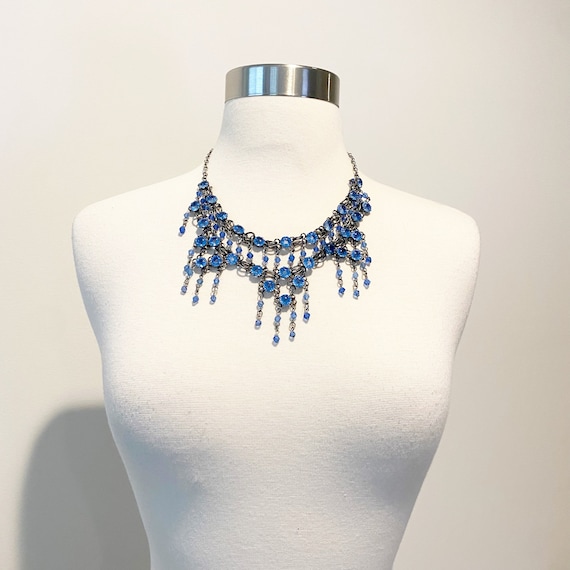 612 Collection of Three Vintage Statement Bib Necklac… - Gem