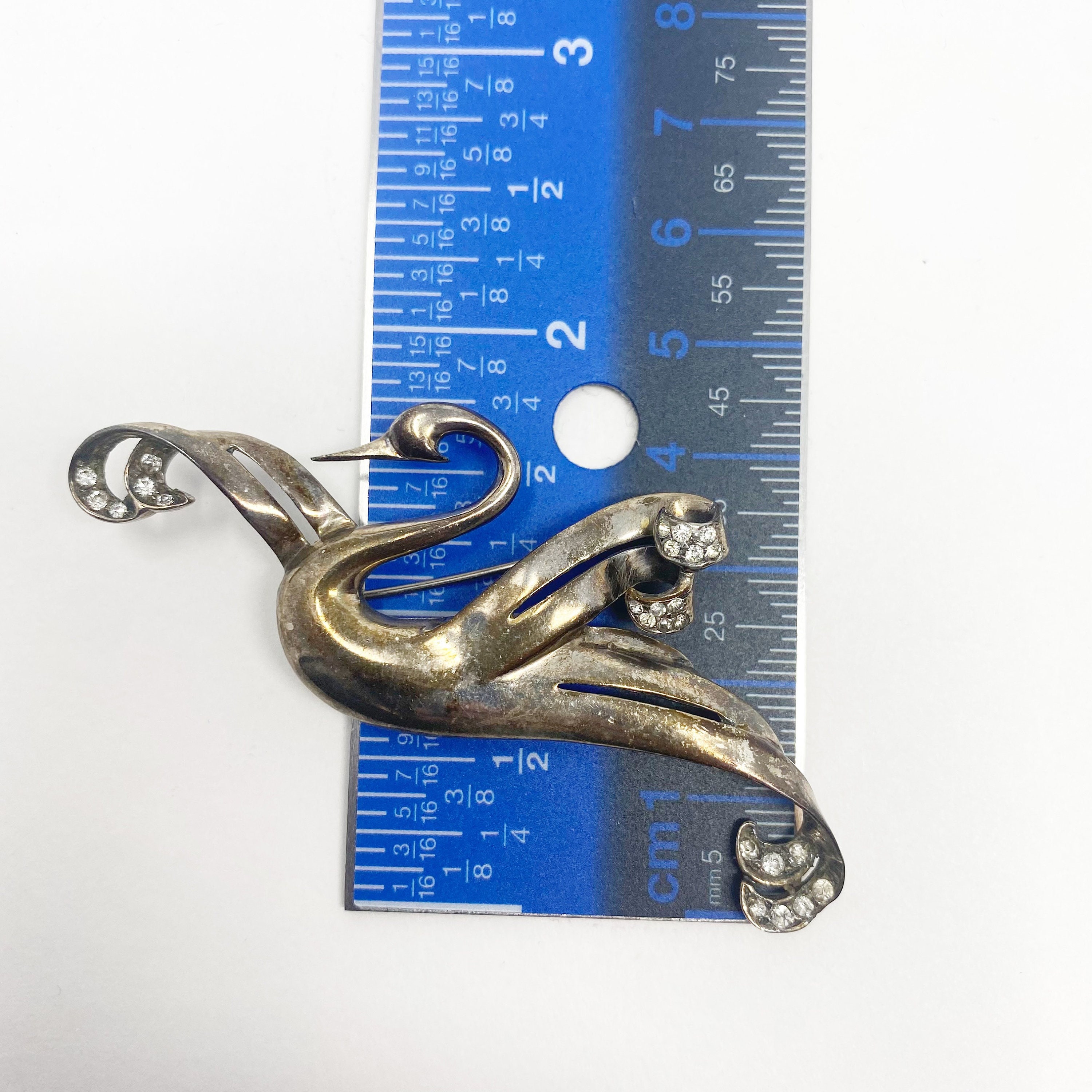 458 Vintage Marcel Boucher Silver Swan Bird Brooch 1940's - Etsy