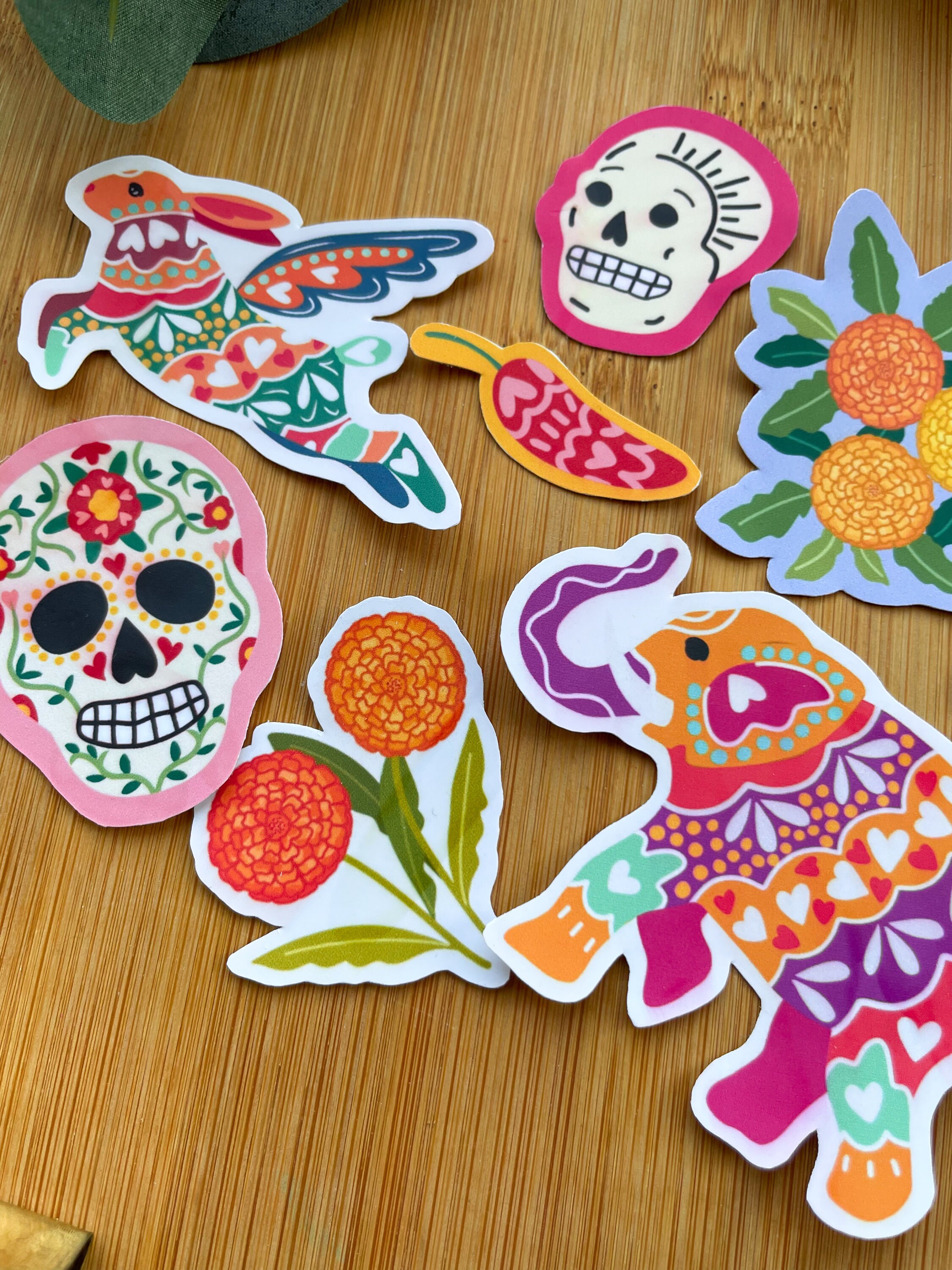Day of the Dead Stickers - Dia De Los Muertos Stickers, Alebrije ...