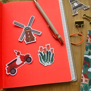 European Cities Sticker Set - Etsy