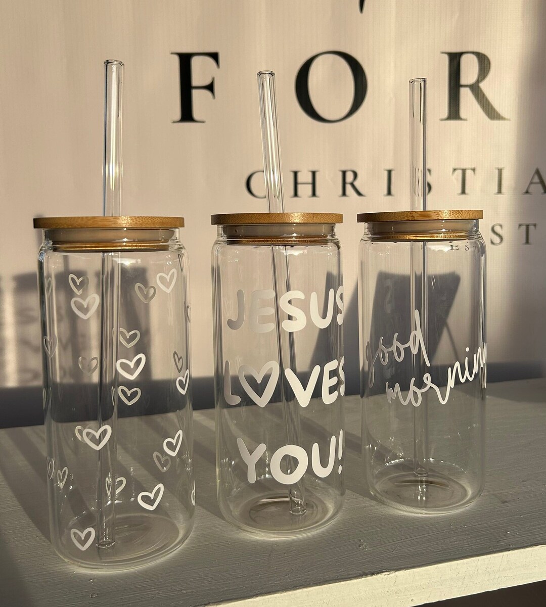 20 Oz Beer Can Glasses With Lid and Straw - Etsy