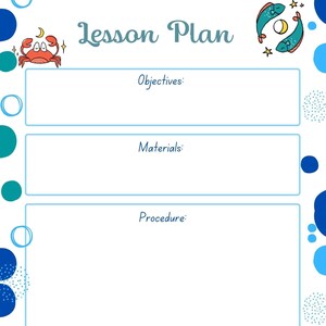 Lesson Template Bundle of 3 ( Digital, Printable ) - Etsy