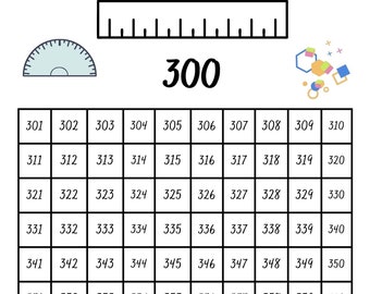 Buy Numbers 1-1000 Hundreds Chart to 1000 digital Printable Online in ...