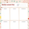 Weekly Lesson Plan Digital, Printable - Etsy