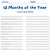 Trace and Write the 12 Months of the Year , 2 Pages ( Digital ...
