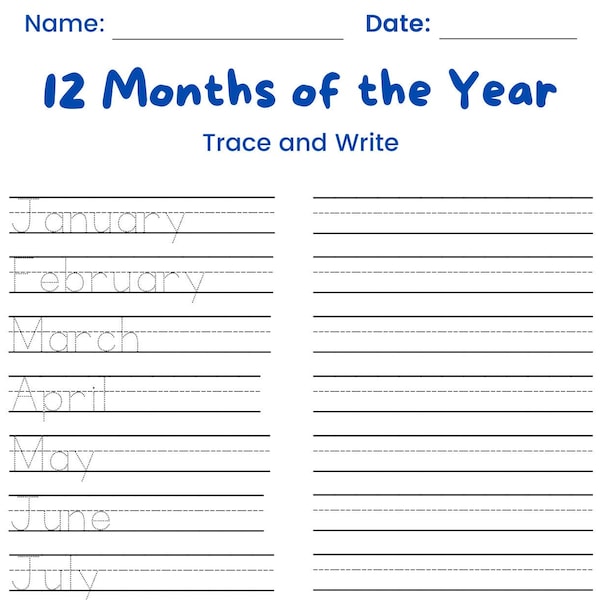 7 Multiplication Table Math Digital Printable Etsy