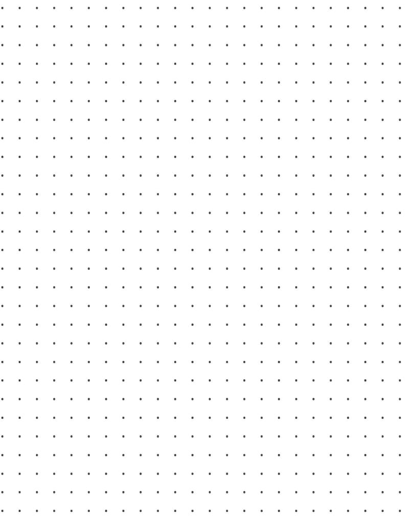 Simple Dotted Papers, 10 Pages, Math (digital, Printable) - Etsy