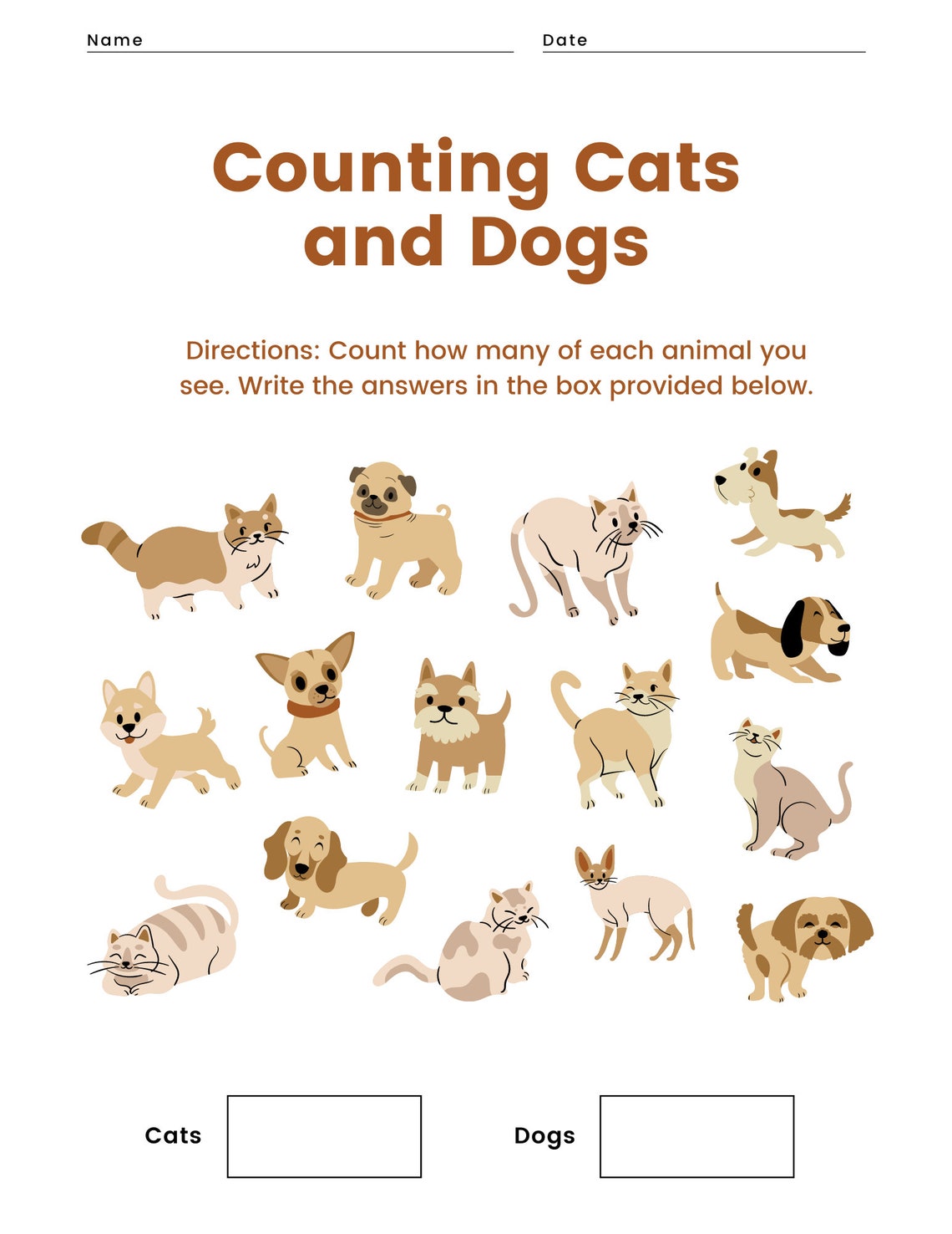 Count and Colour Book ( Digital, Printable) - Etsy