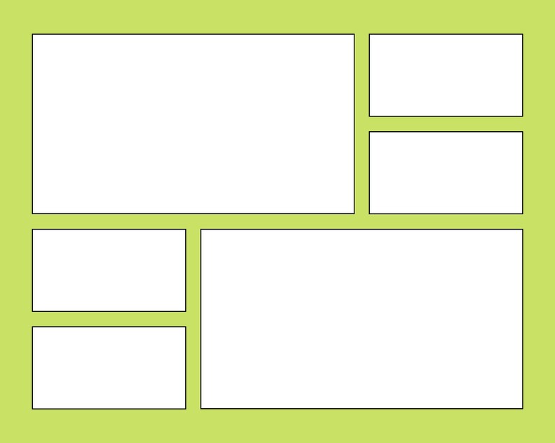 Blank Panel Pages 5 Pages ( Digital , Printable ) - Etsy