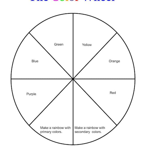 Large Creative Color Wheel Mixing Guide Great for Matching - Etsy Canada