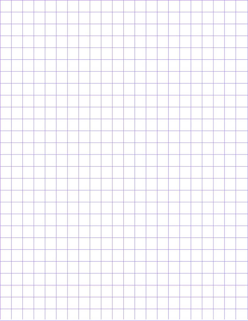 Simple Lined Grid Paper , 15 Pages, Math ( Digital, Printable) - Etsy