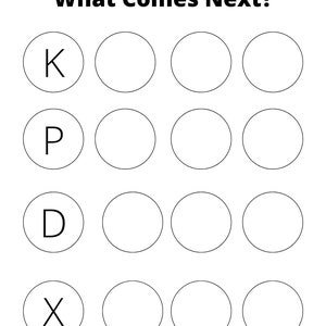 What Comes Next? Printable/ Digital Alphabet Activity - Etsy