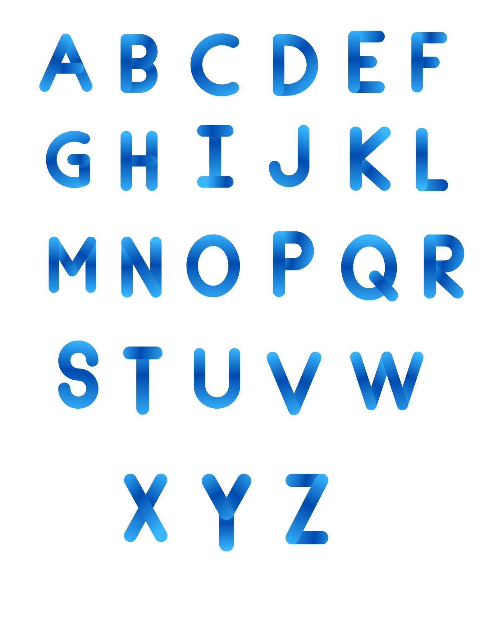 Alphabet Letters digital, Printable - Etsy