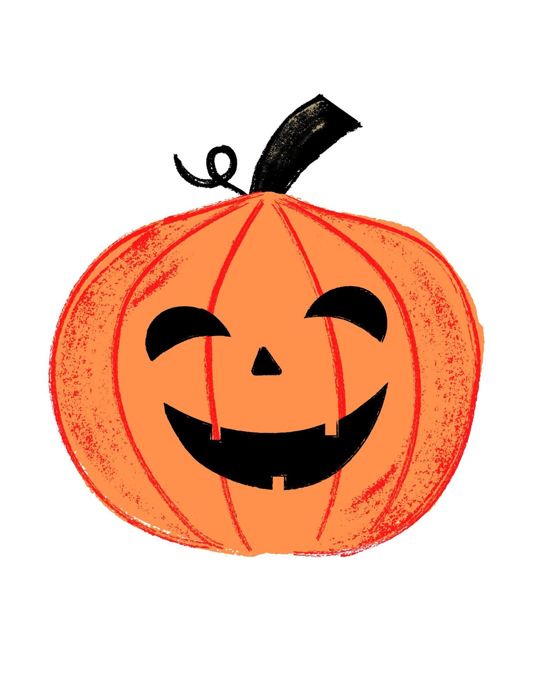 Halloween Pumpkin (digital, Printable) - Etsy