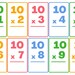 Multiplication Flash Cards ( Digital, Printable) - Etsy