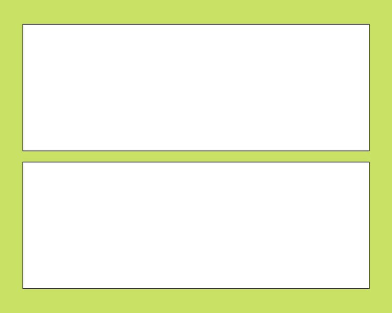 Blank Panel Pages 5 Pages ( Digital , Printable ) - Etsy