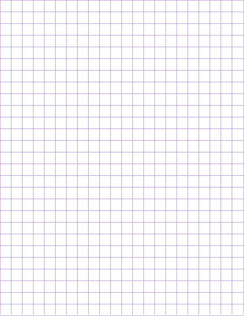Simple Lined Grid Paper , 15 Pages, Math ( Digital, Printable) - Etsy