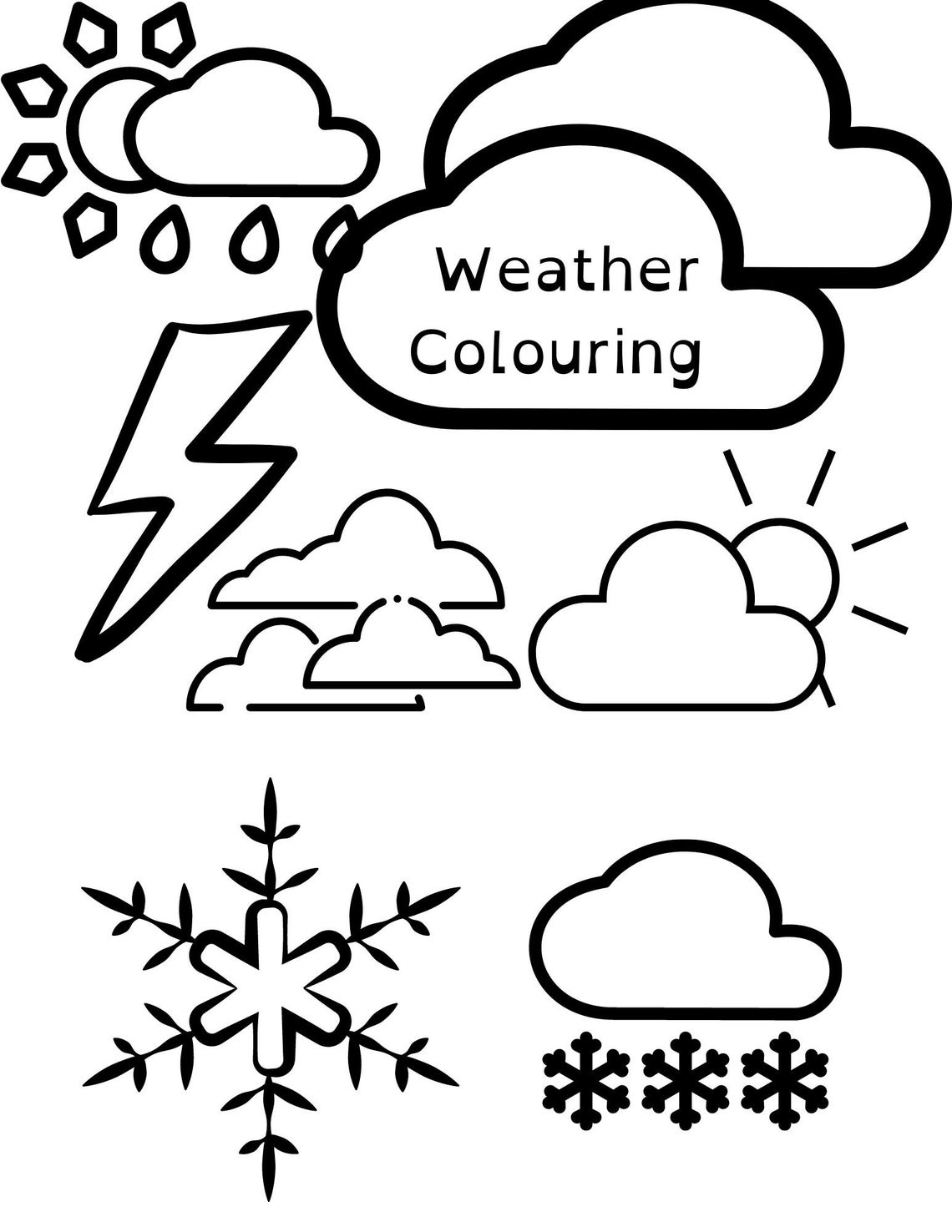 Weather Activity Book ( Digital , Printable, 6 Pages) - Etsy
