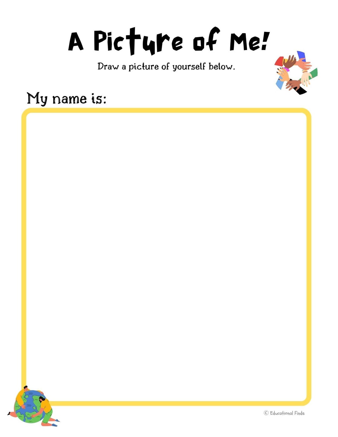A Picture of ME Activity (digital, Printable) - Etsy