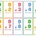 Multiplication Flash Cards ( Digital, Printable) - Etsy