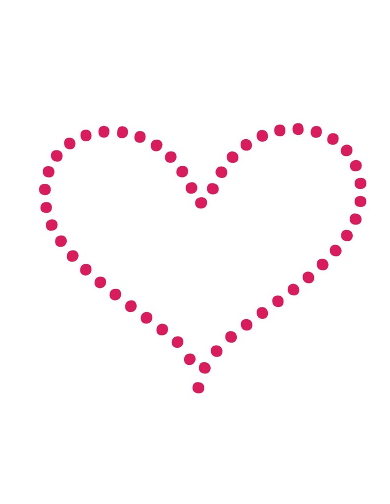 Heart Templates, 10 Pages ( Digital , Printable) - Etsy