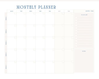 Daycare Monthly Calendar - Etsy