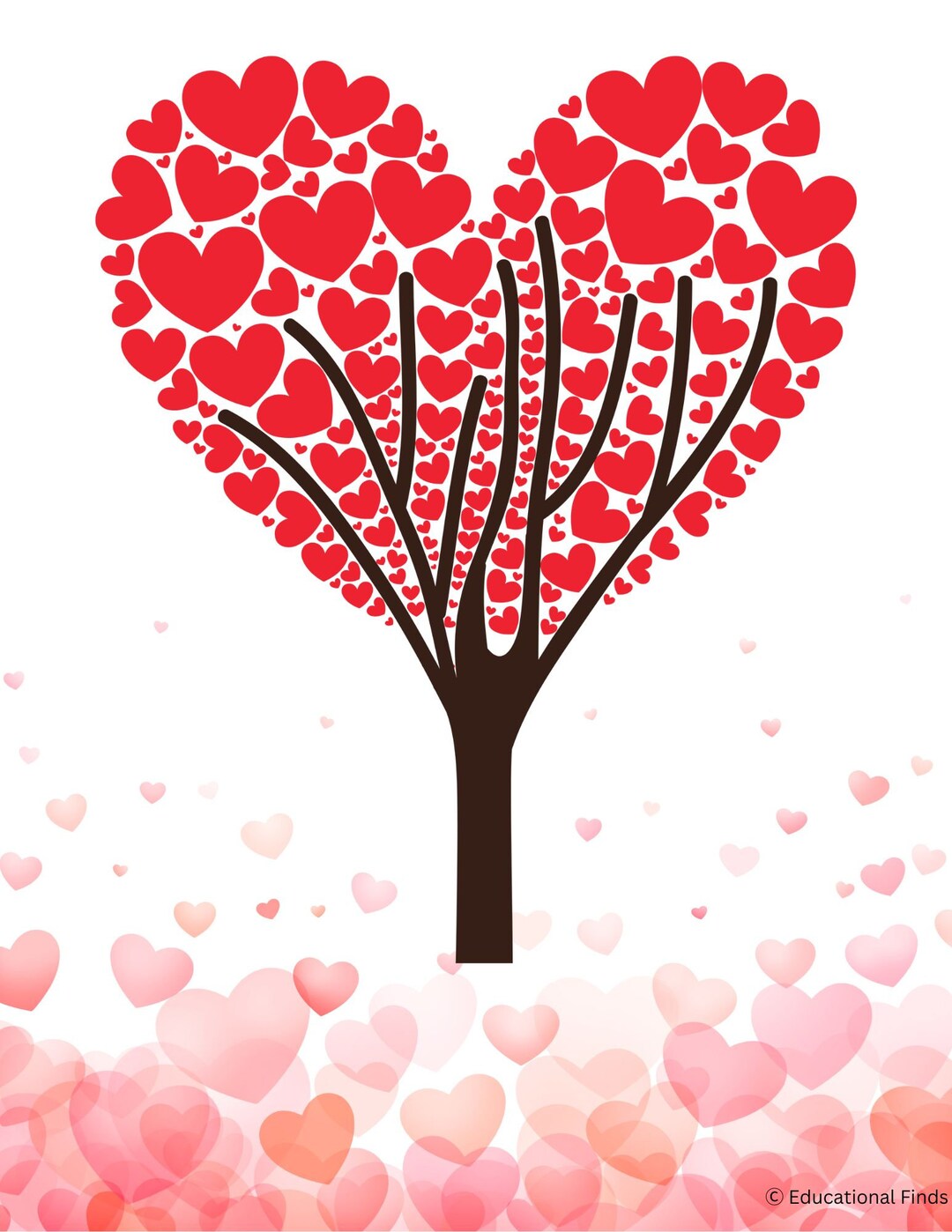 Heart Tree Poster (digital, Printable) - Etsy