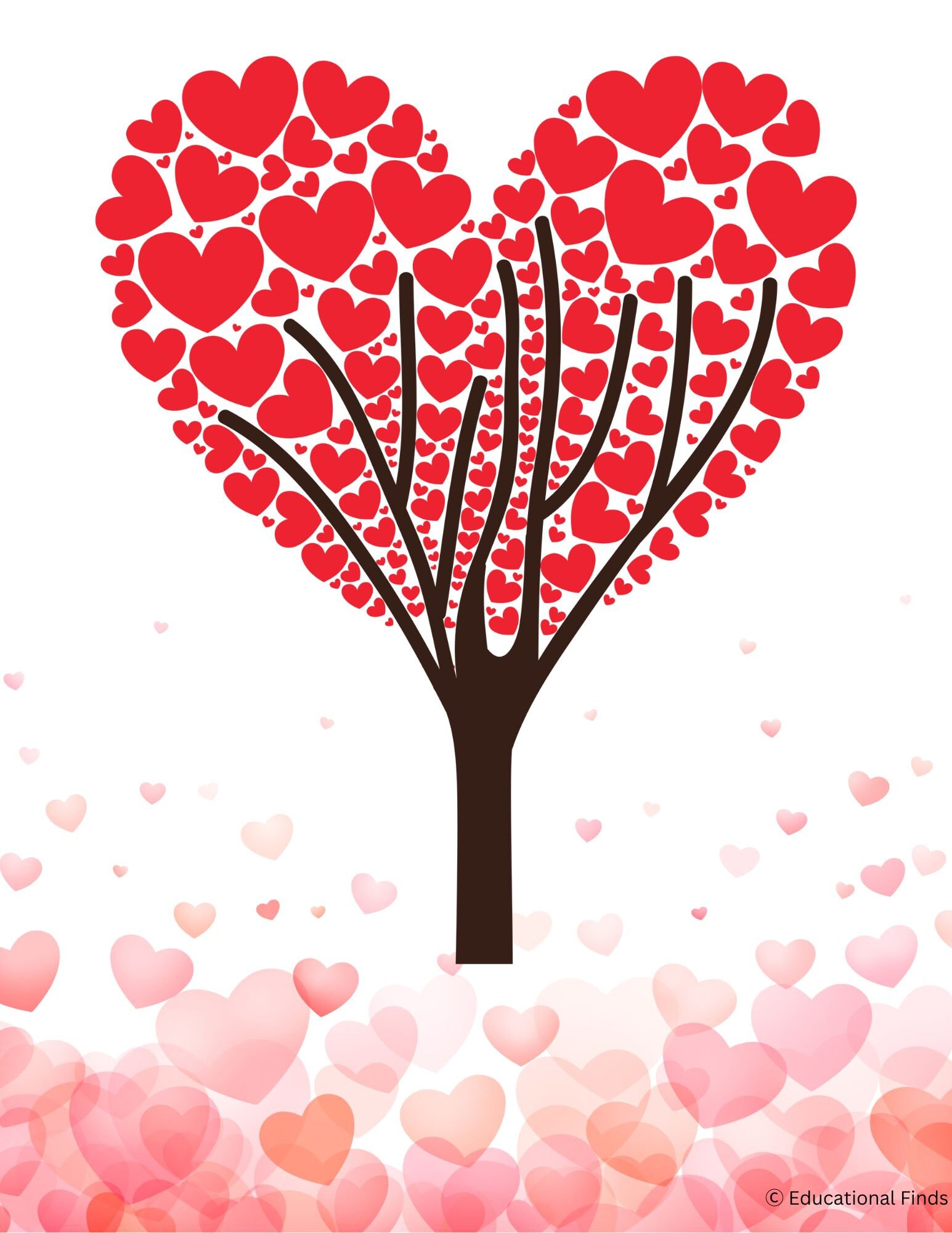 Heart Tree Poster (digital, Printable) - Etsy