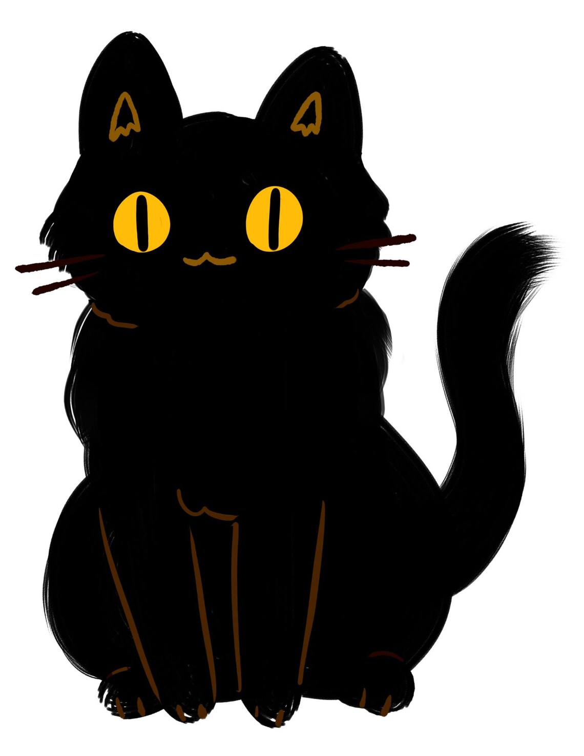 Black Cat ( Digital, Printable) - Etsy