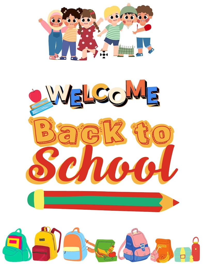 Welcome Back to School Poster (digital, Printable) - Etsy